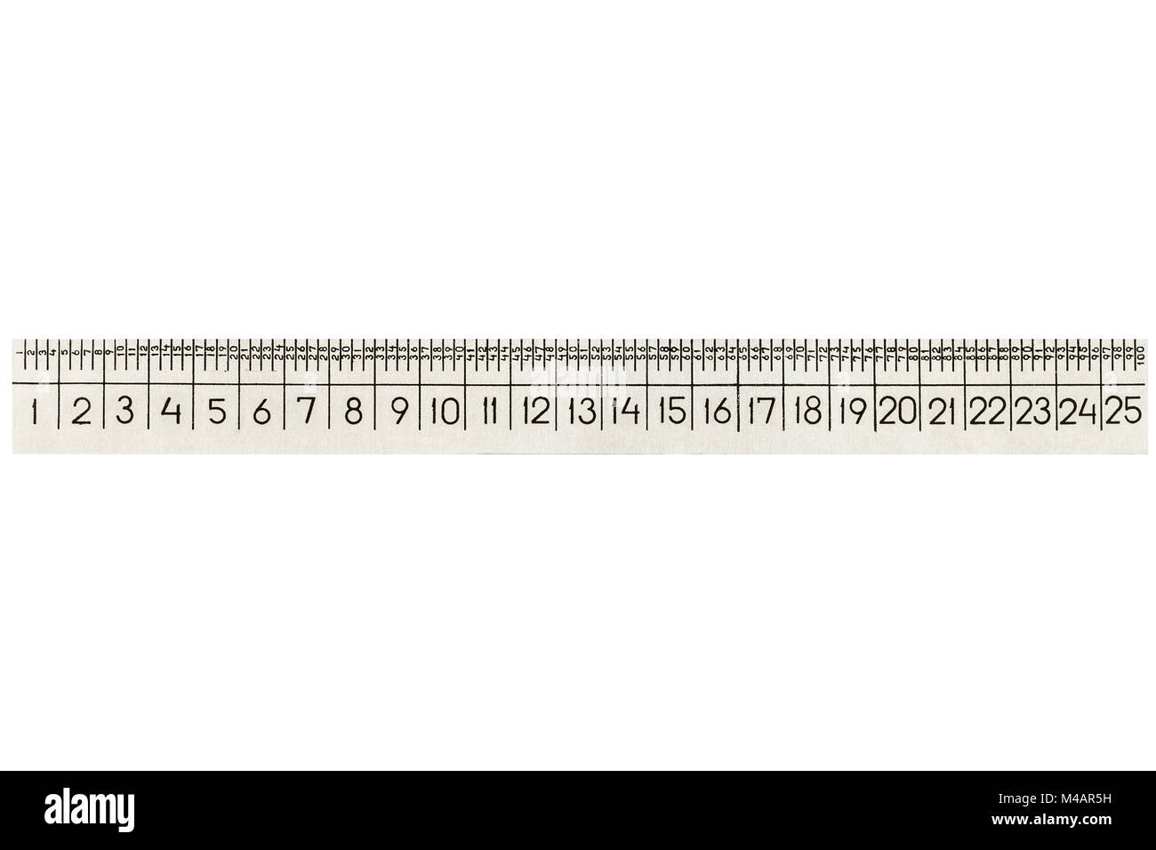 Metal ruler for zooming, isolated on white background Stock Photo - Alamy