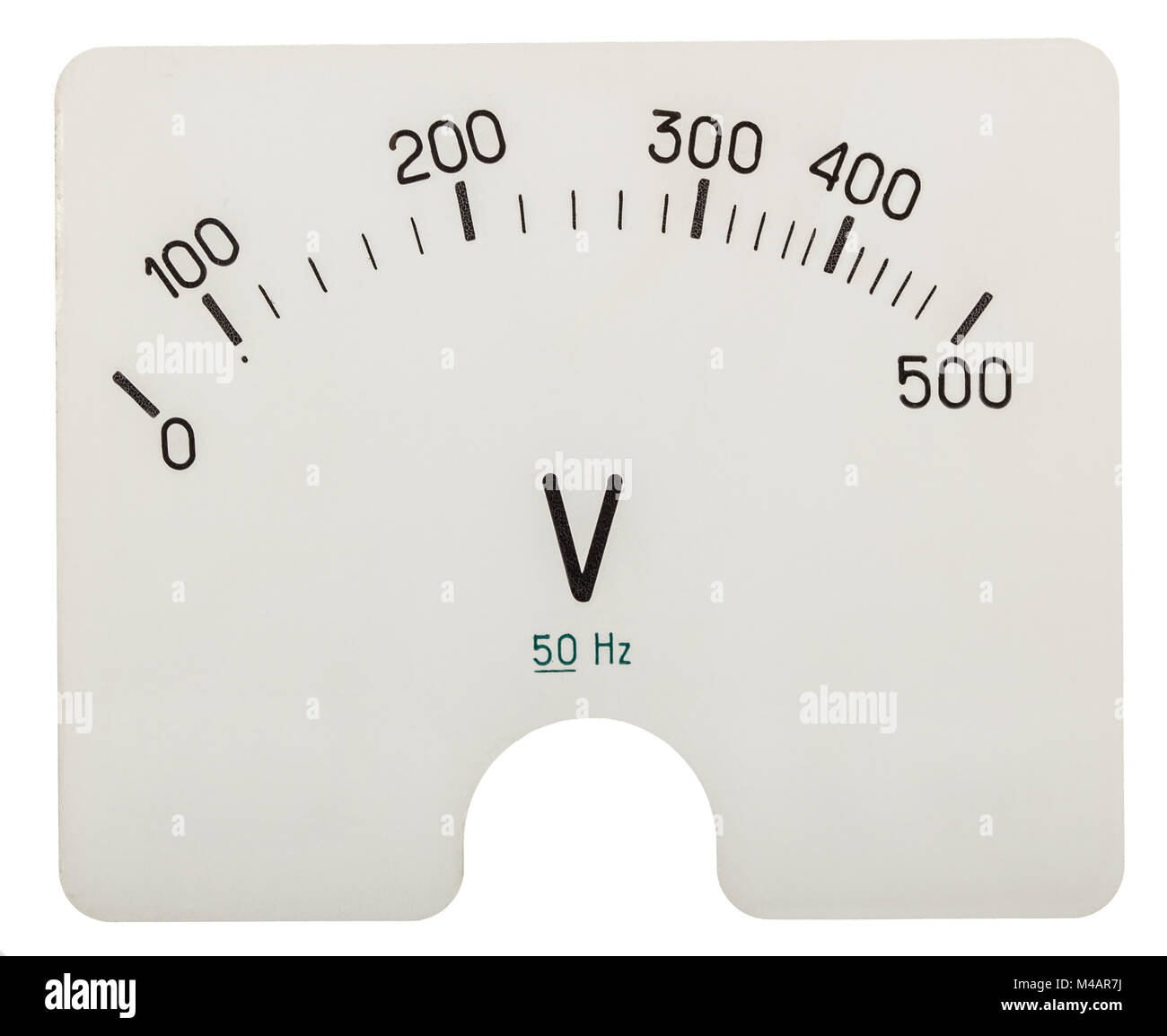 Scale of voltmeter, isolated on white background Stock Photo - Alamy
