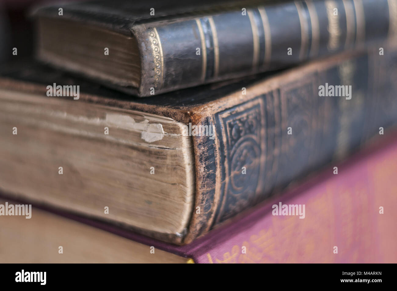 Stack of old books Stock Photo - Alamy