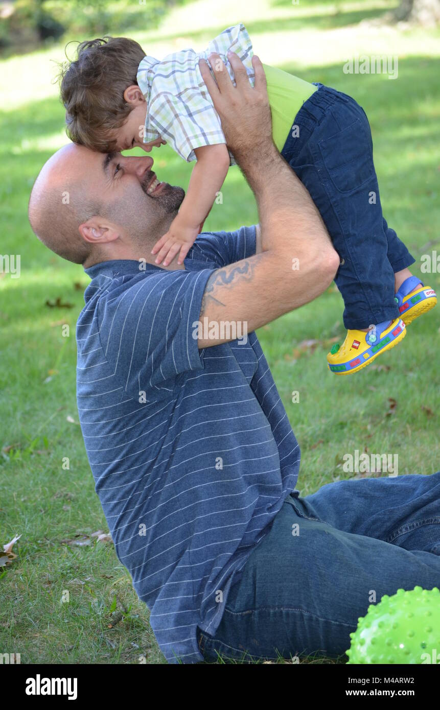 Father and Son Stock Photo - Alamy