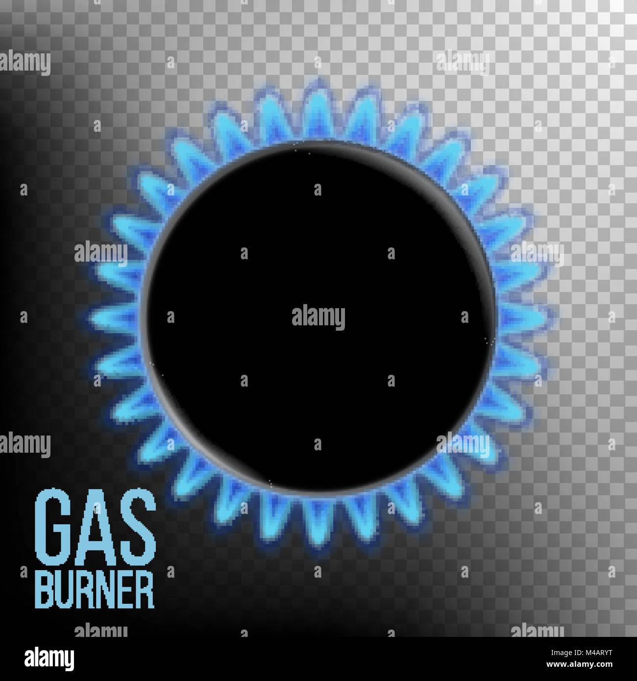 Gas Burner Vector. Burner Plate. Isolated On Transparent Background ...