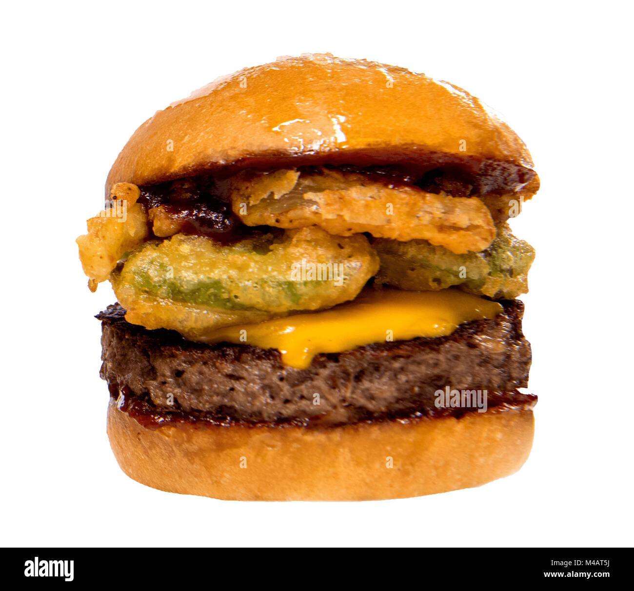 Hamburger isolated on white background Stock Photo - Alamy