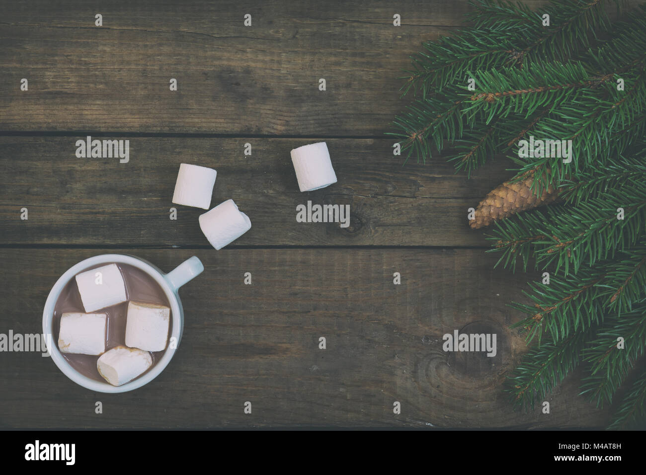 Marshmallow christmas tree branch hi-res stock photography and images ...