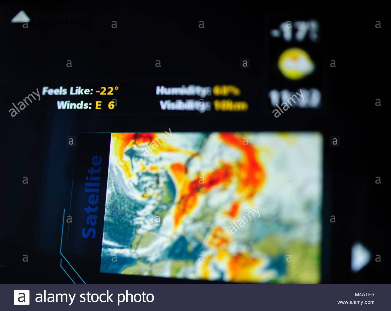 Weather Forecast Screen Stock Photos & Weather Forecast Screen Stock ...