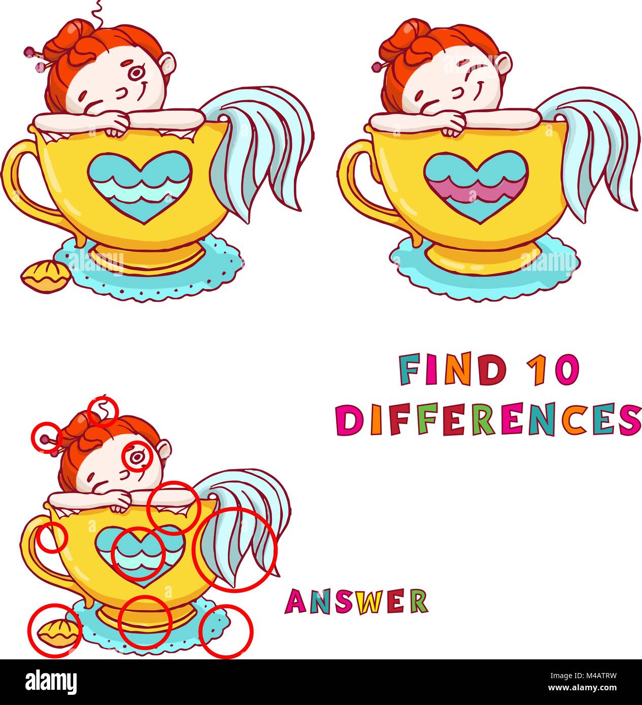 Spot the difference puzzle High Resolution Stock Photography and Images ...