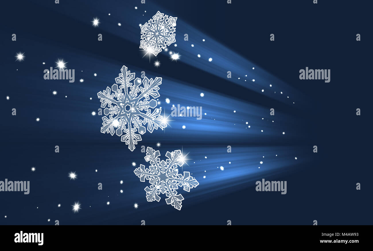 Animated Snowflakes Falling Background