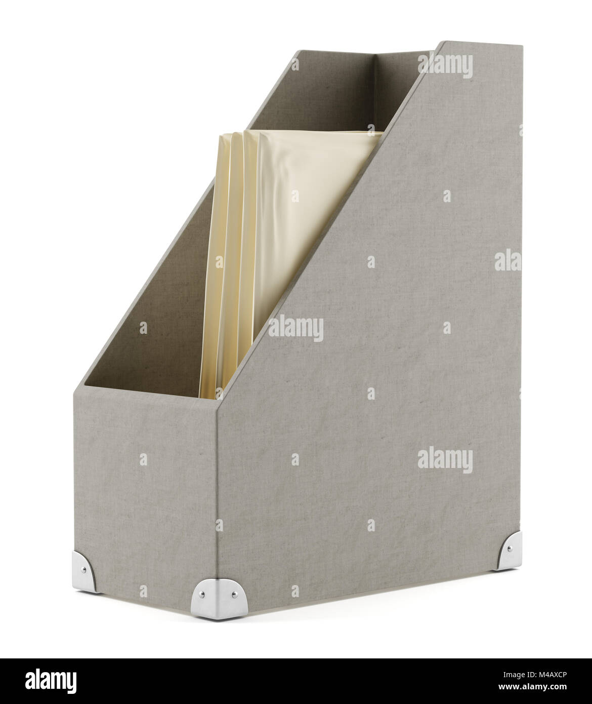 office cardboard box isolated on white background Stock Photo - Alamy