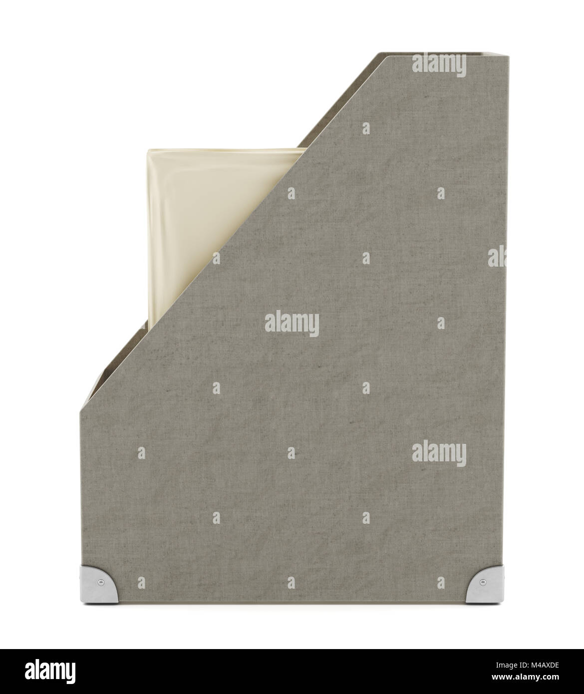 office cardboard box isolated on white background Stock Photo - Alamy