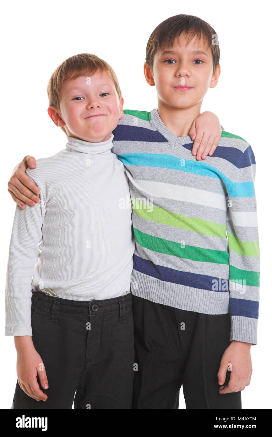 Two happy boys Stock Photo - Alamy