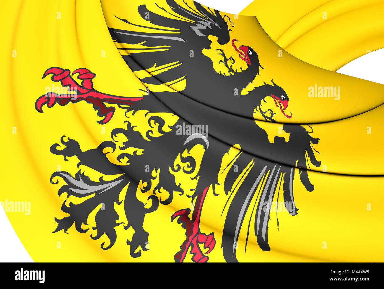 3D Banner of Holy Roman Emperor (After 1400). Close Up Stock Photo - Alamy