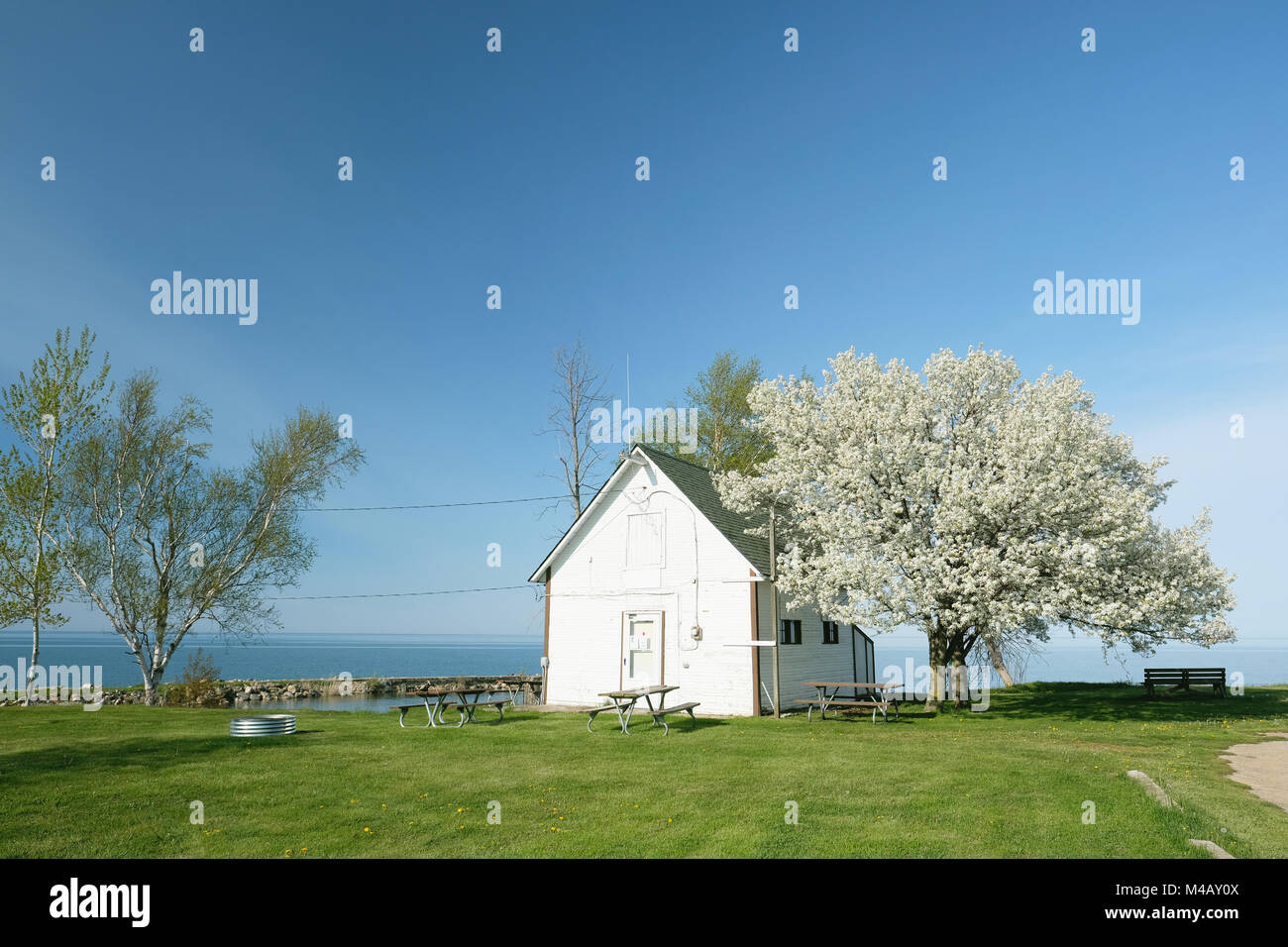 Shore of Lake Huron, Michigan, USA Stock Photo - Alamy