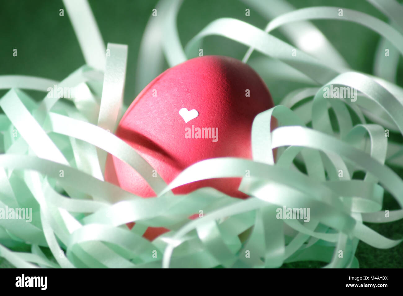 Egg with heart Stock Photo - Alamy