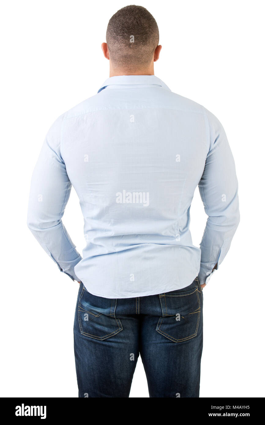 Man standing from behind hi-res stock photography and images - Alamy