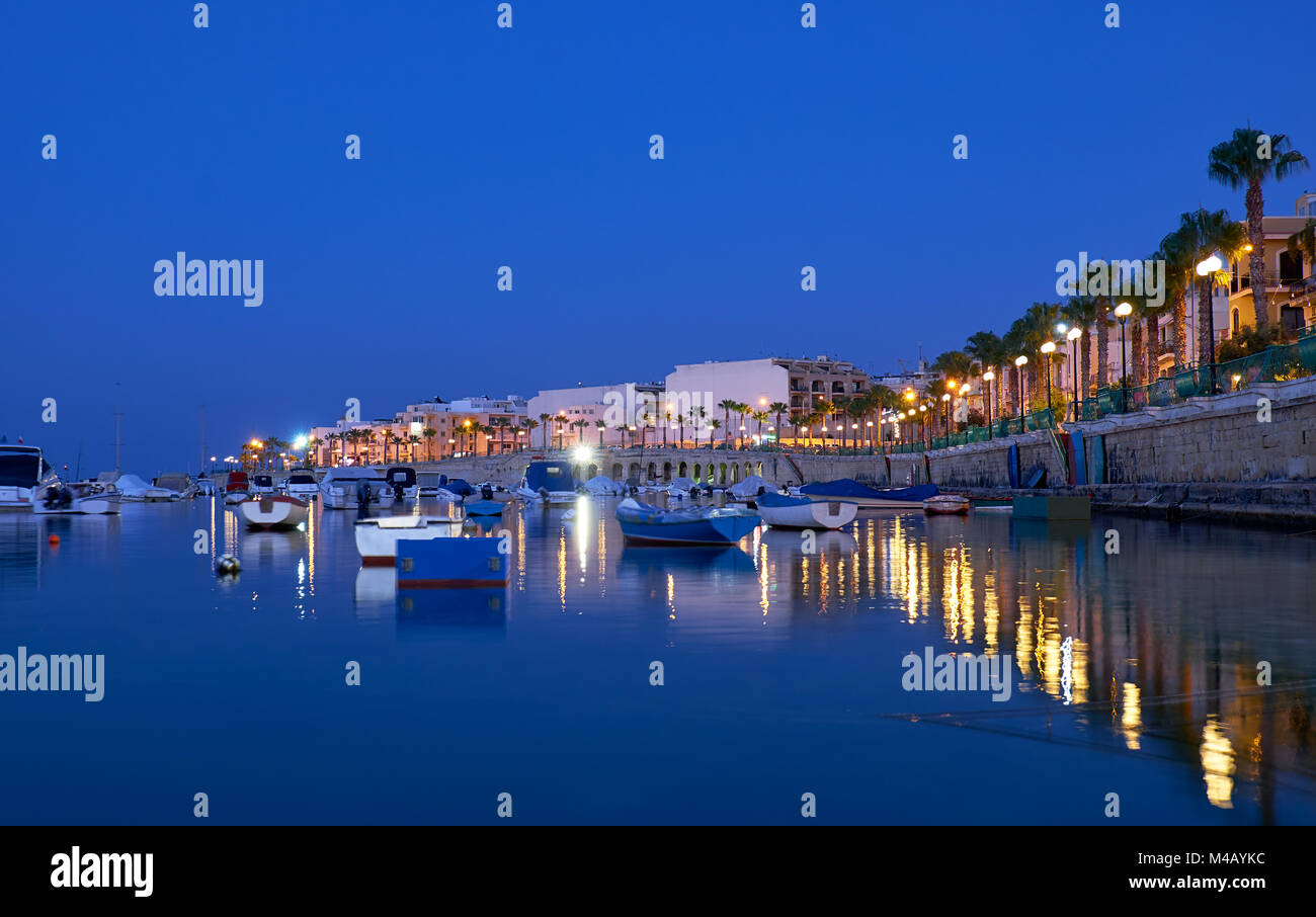 Marsaskala bay boats malta hi-res stock photography and images - Alamy