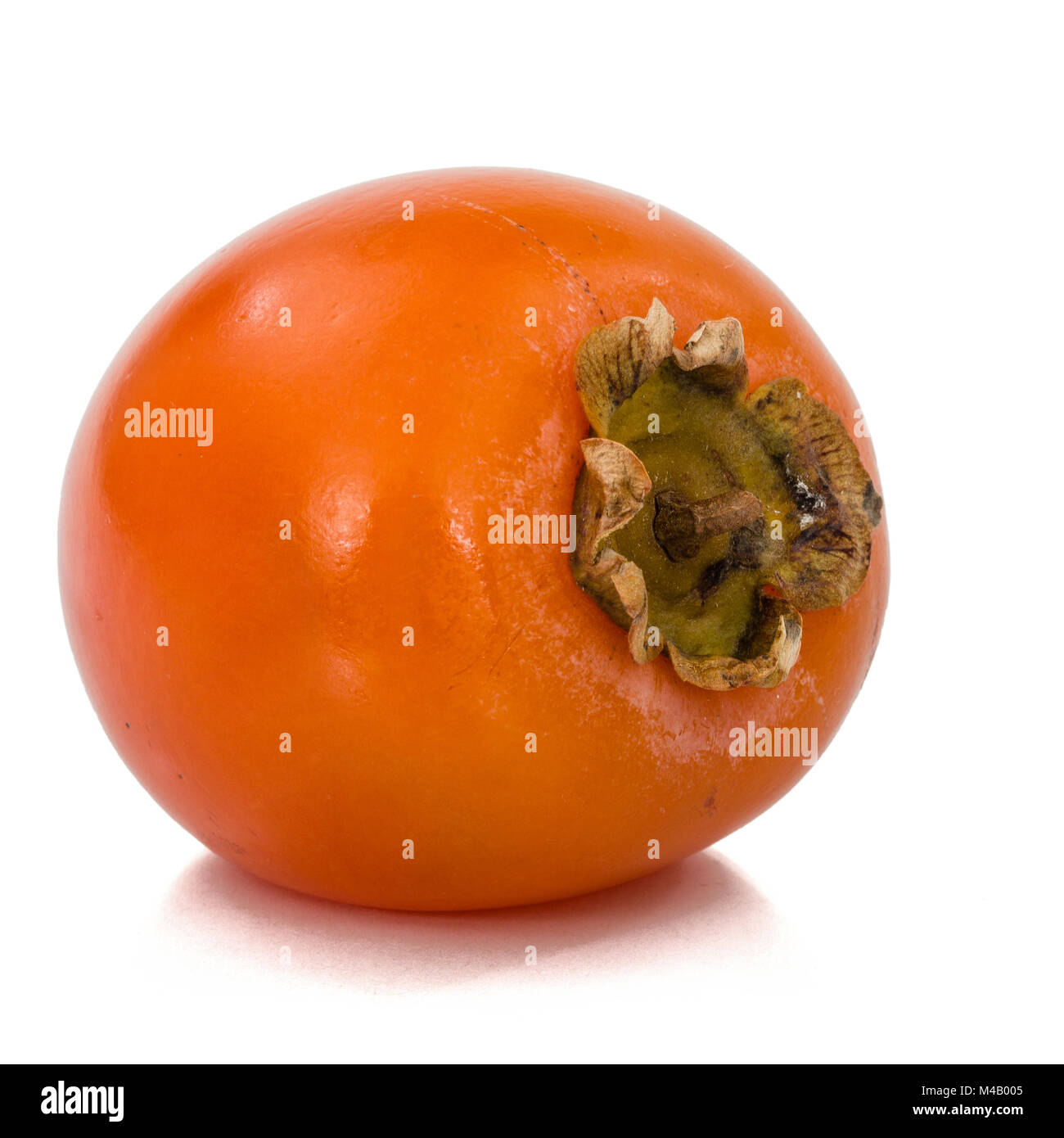 Persimmon fruit, isolated on white background Stock Photo - Alamy