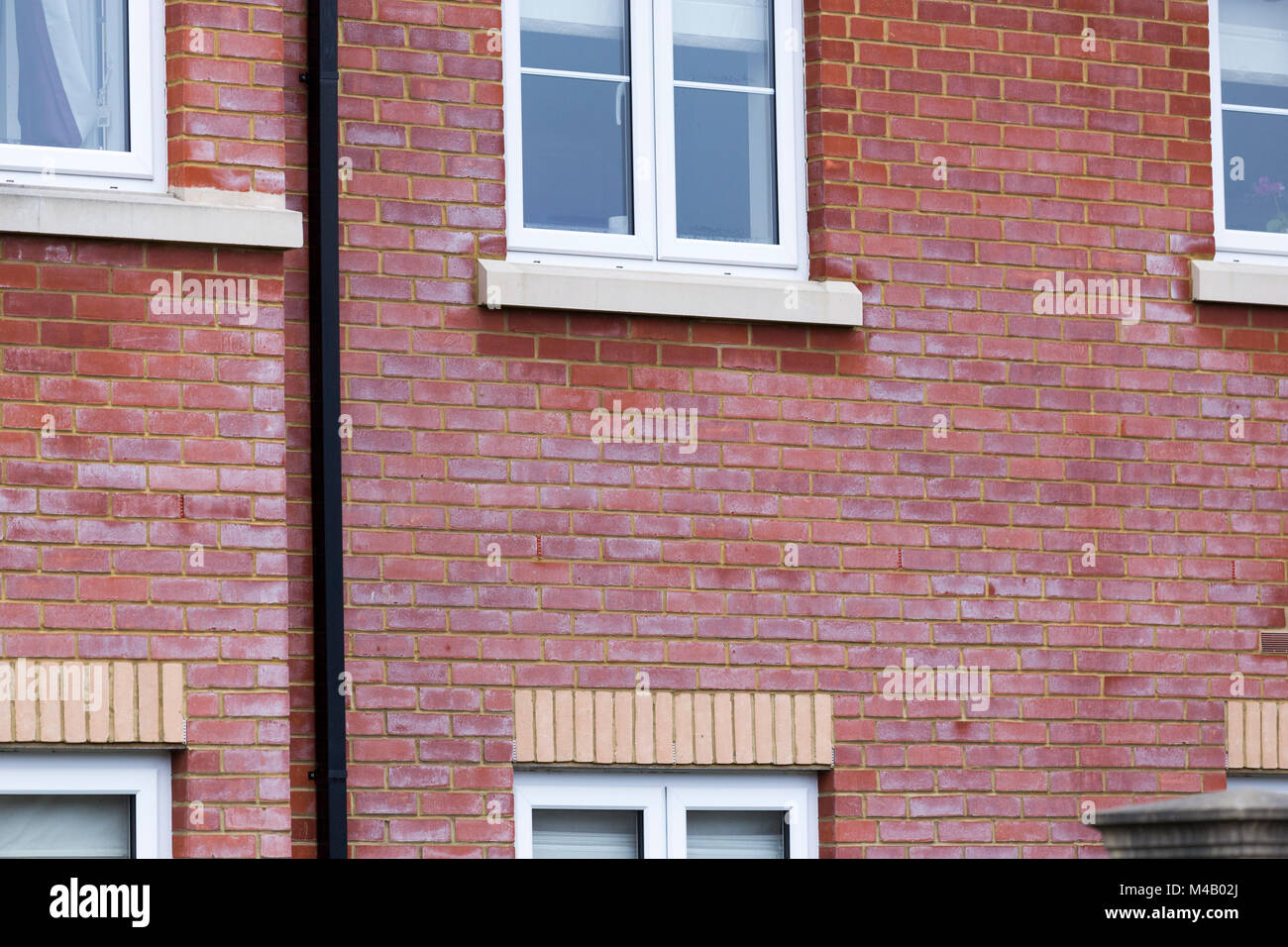 Brick built building which has experienced the effects of salt / salts ...