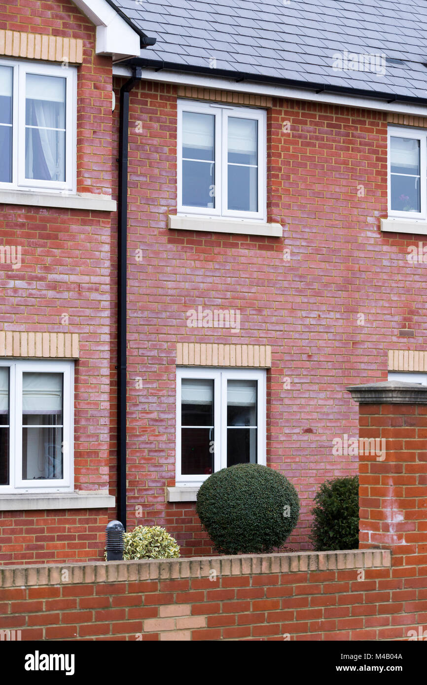 Brick built building which has experienced the effects of salt / salts ...