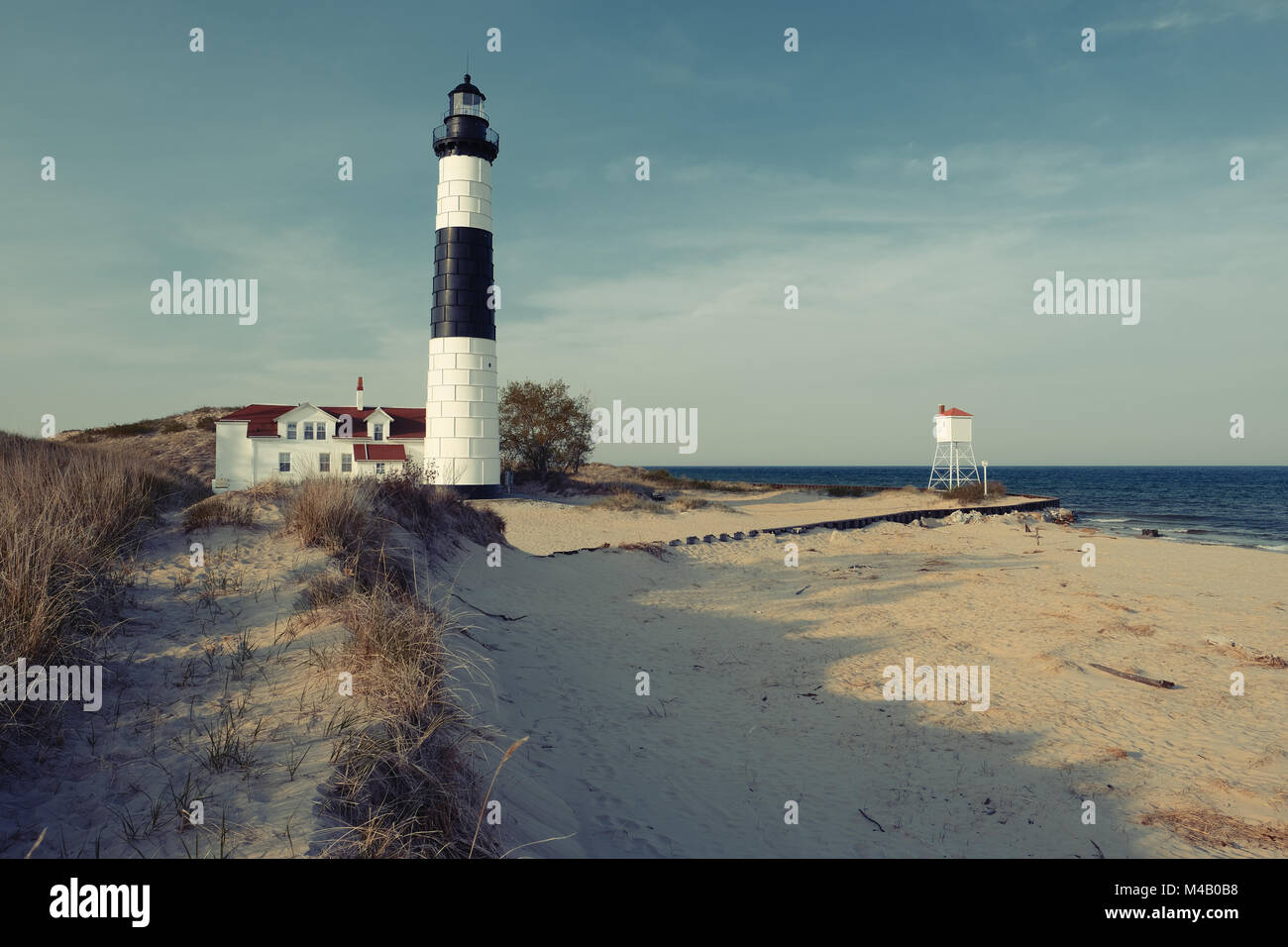 Big Sable Point Lighthouse in dunes, built in 1867 Stock Photo - Alamy