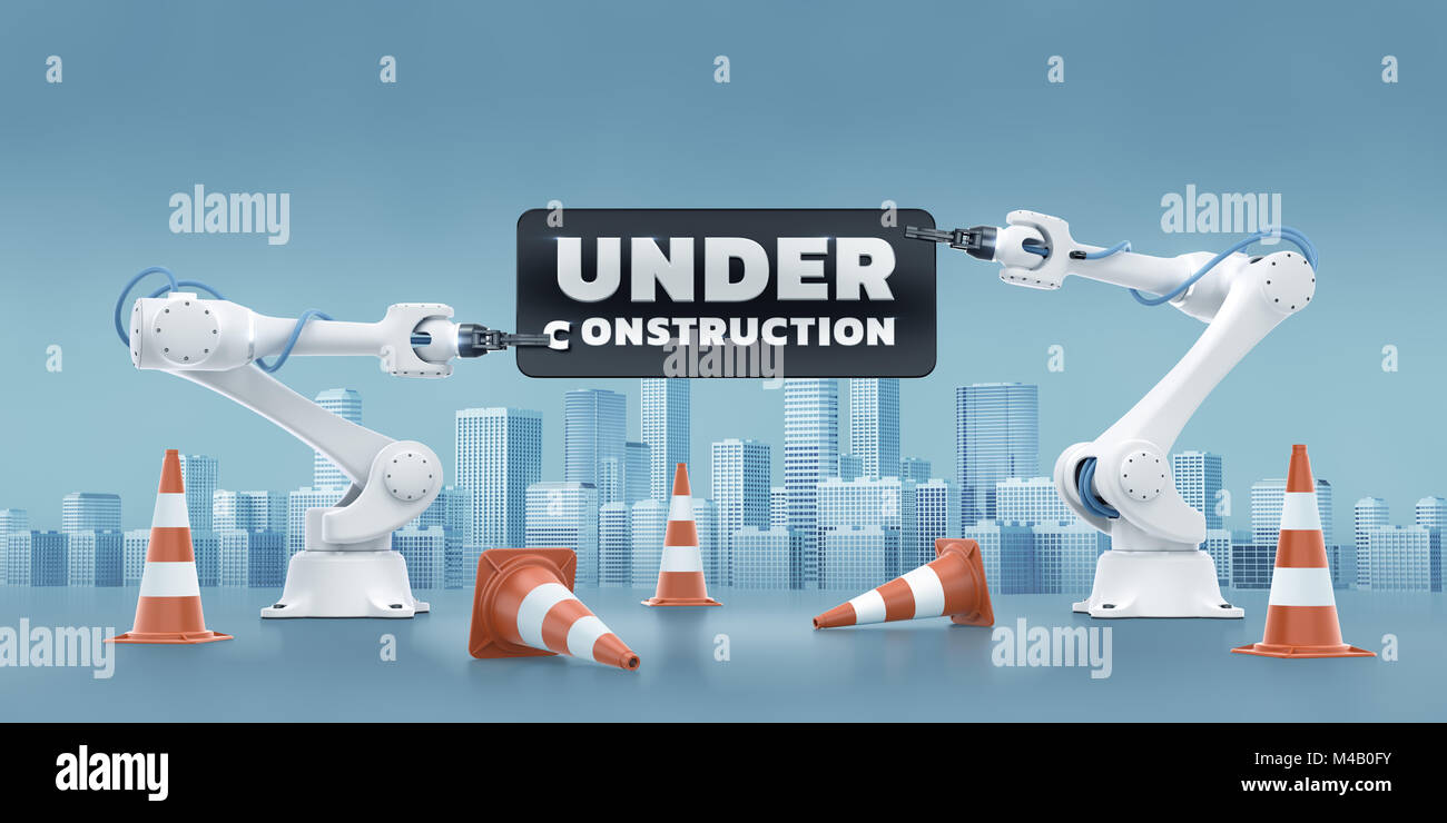 State Of Under Construction Stock Photo - Alamy