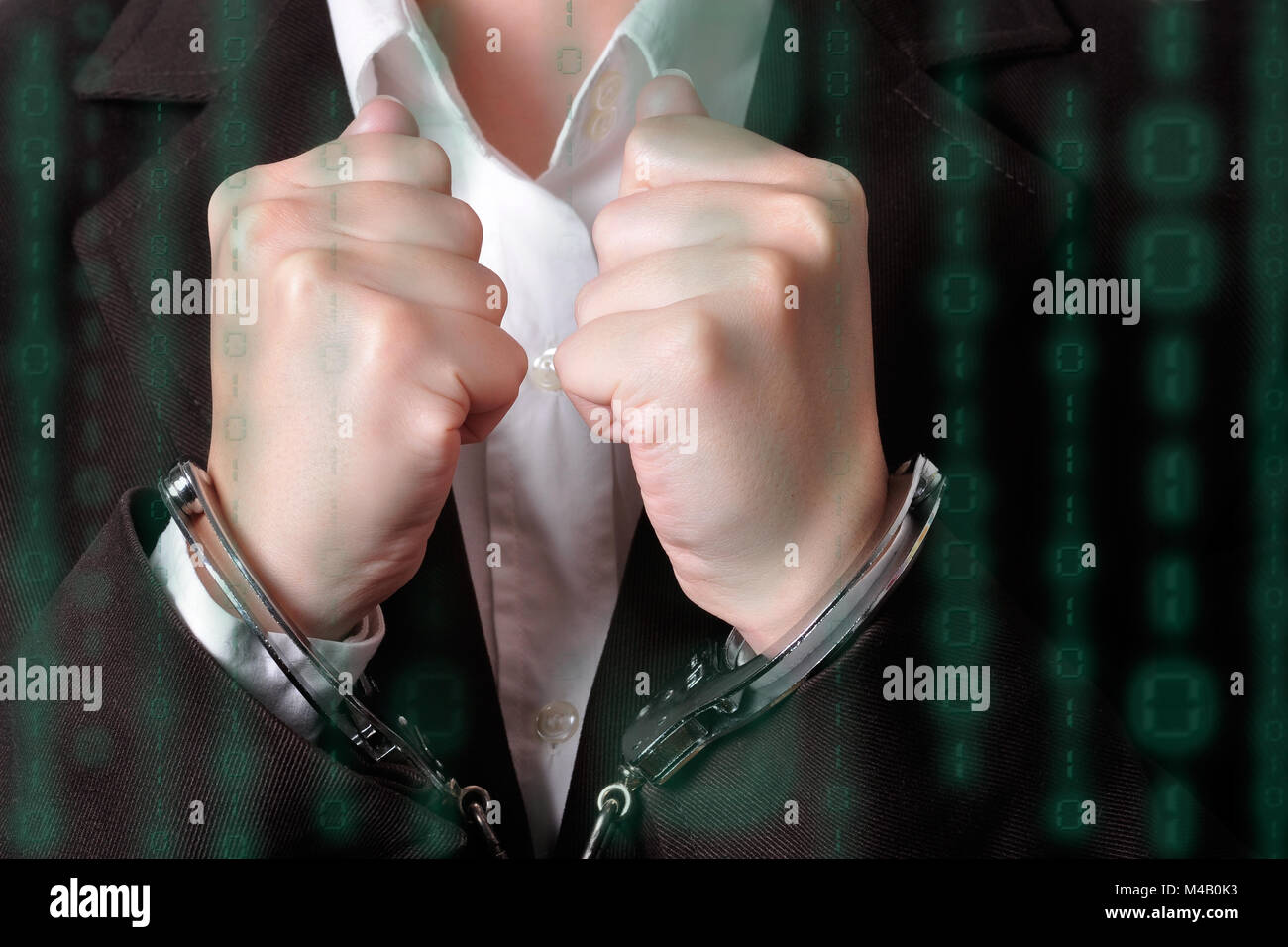 Person handcuffed hi-res stock photography and images - Alamy