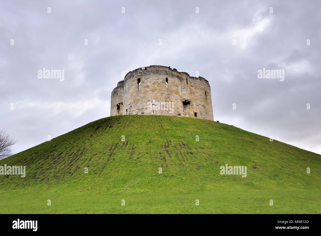 York castle cliffords tower York Yorkshire England UK Stock Photo - Alamy