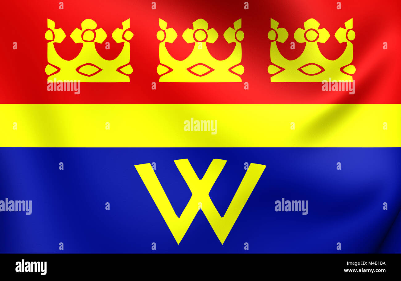 3D Flag of the Vyborg, Russia Stock Photo - Alamy