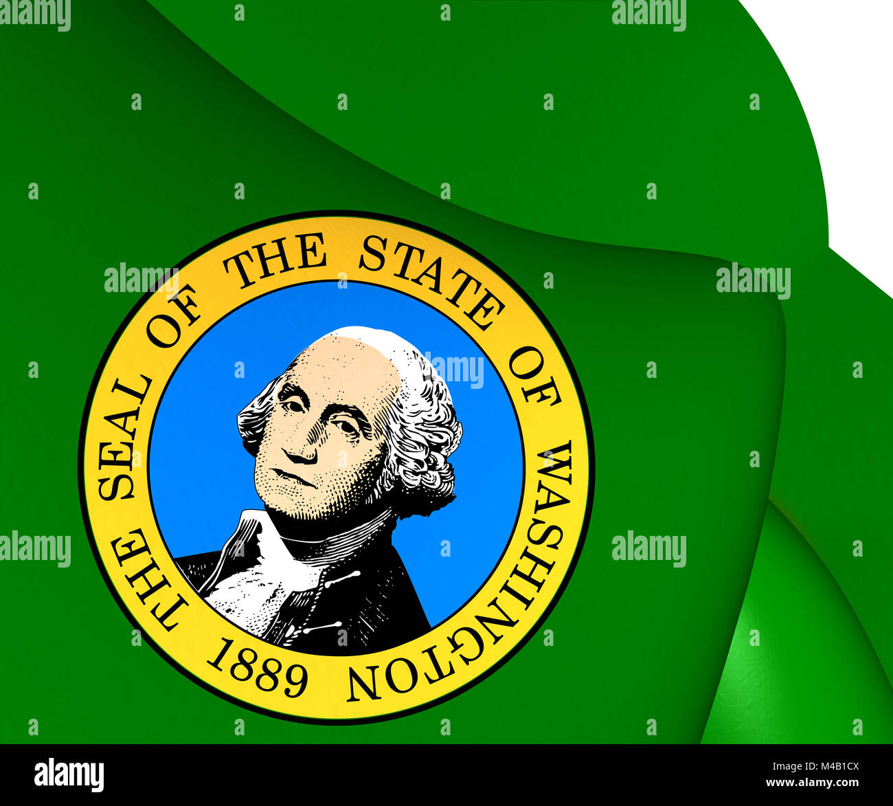 Flag of Washington State, USA Stock Photo - Alamy