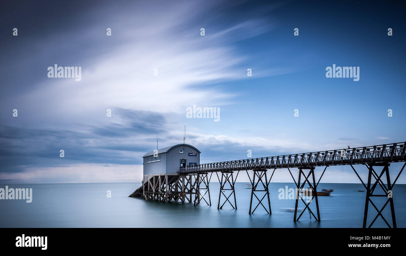 Old Selsey Lifeboat Station, long exposure Stock Photo - Alamy