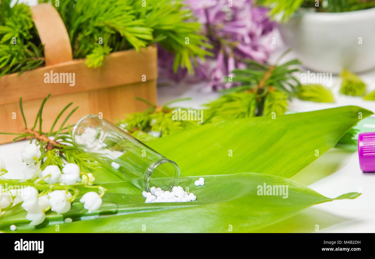 Bach flower globules hi-res stock photography and images - Alamy
