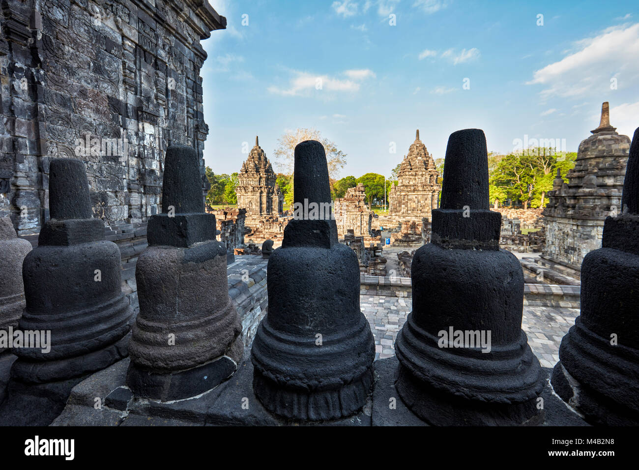 Elevated view of the Sewu Buddhist Temple Compound. Special Region of ...
