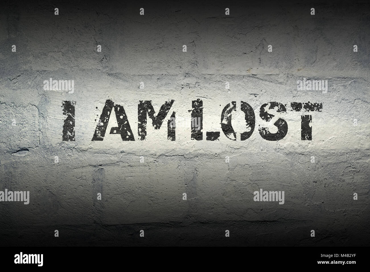 I am lost GR Stock Photo - Alamy
