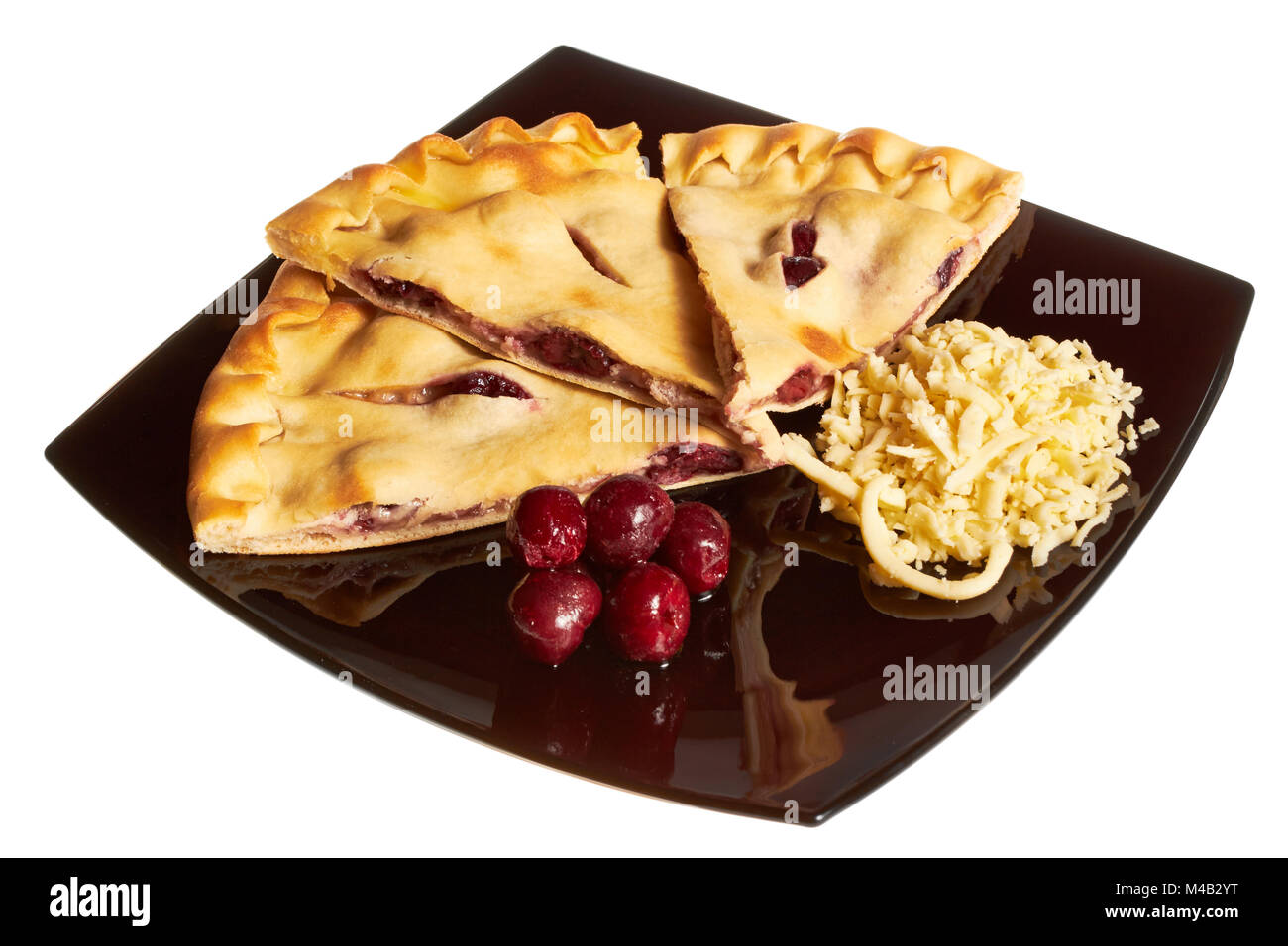 Pie isolated on white Stock Photo - Alamy