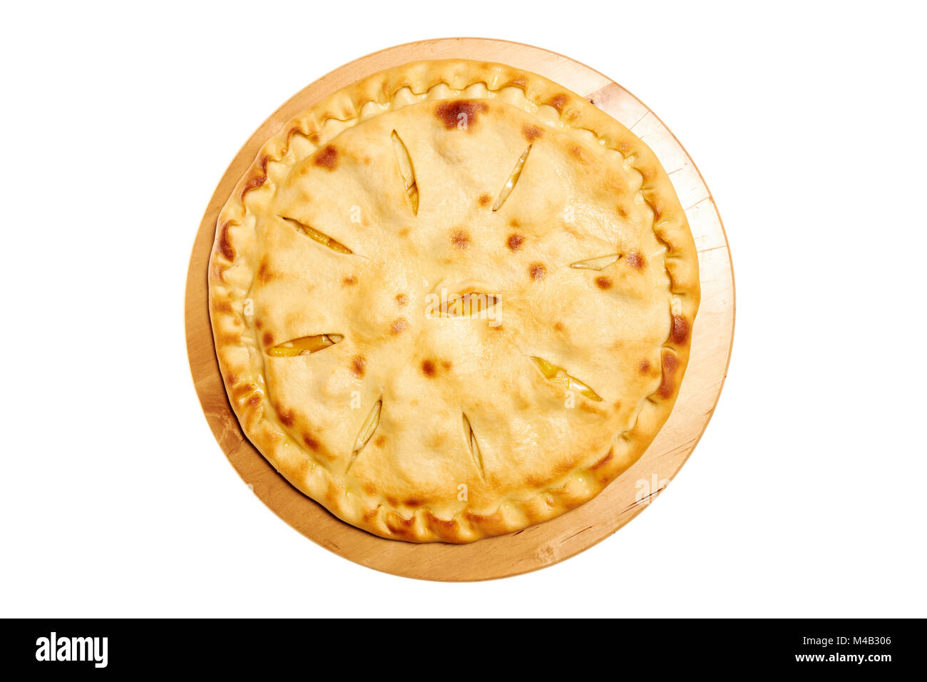 Pie isolated on white Stock Photo - Alamy