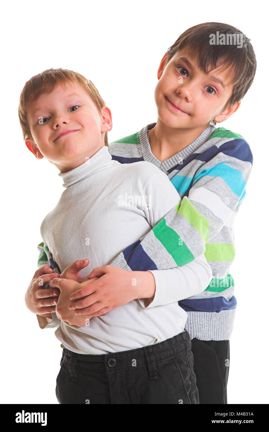 Two happy boys Stock Photo - Alamy