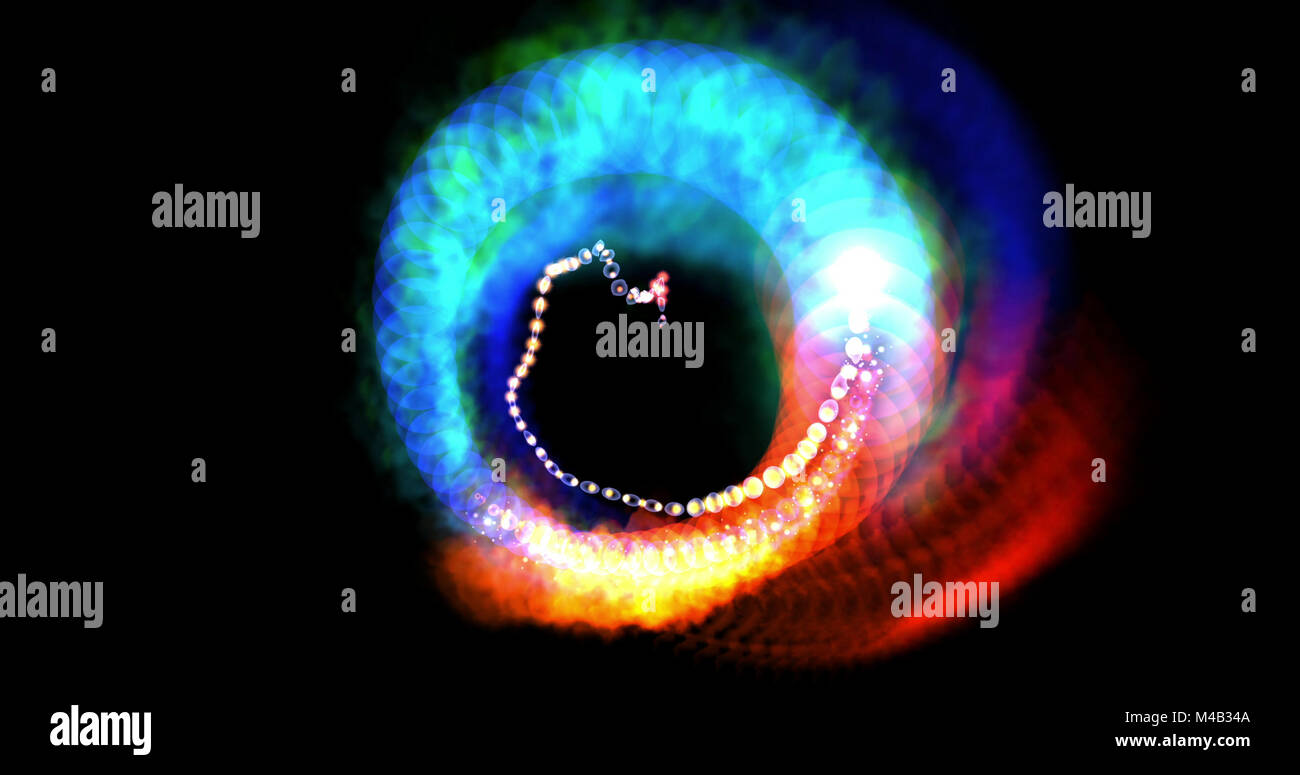 Computer generated image of mystic lights and shapes Stock Photo - Alamy