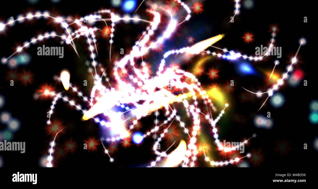Computer generated image of mystic lights and shapes Stock Photo - Alamy