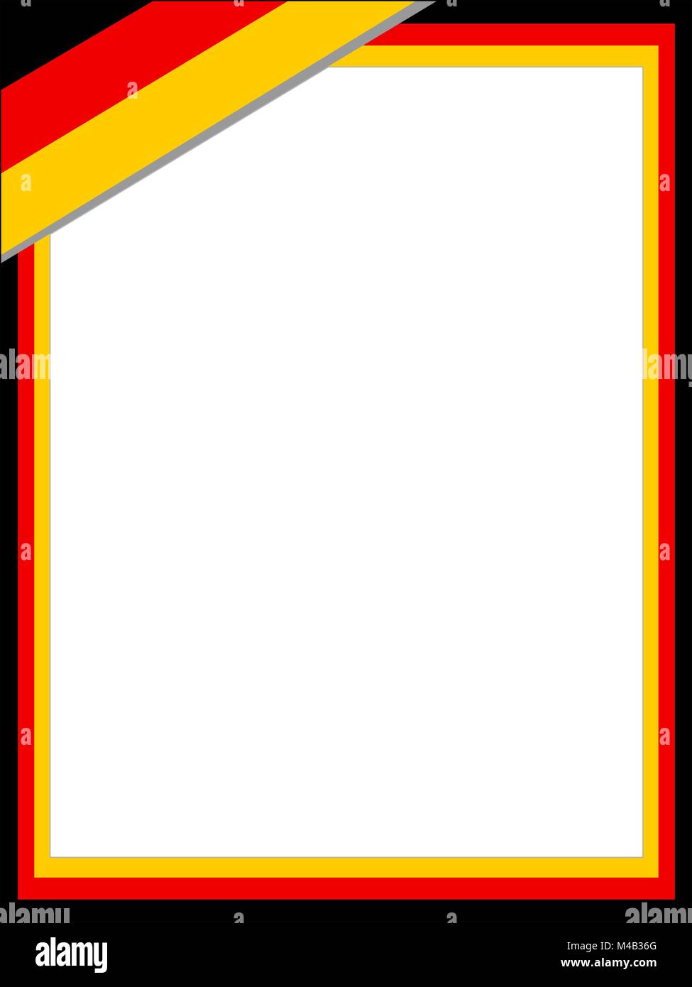 German abstract flag frame with empty space for text Stock Vector Image ...