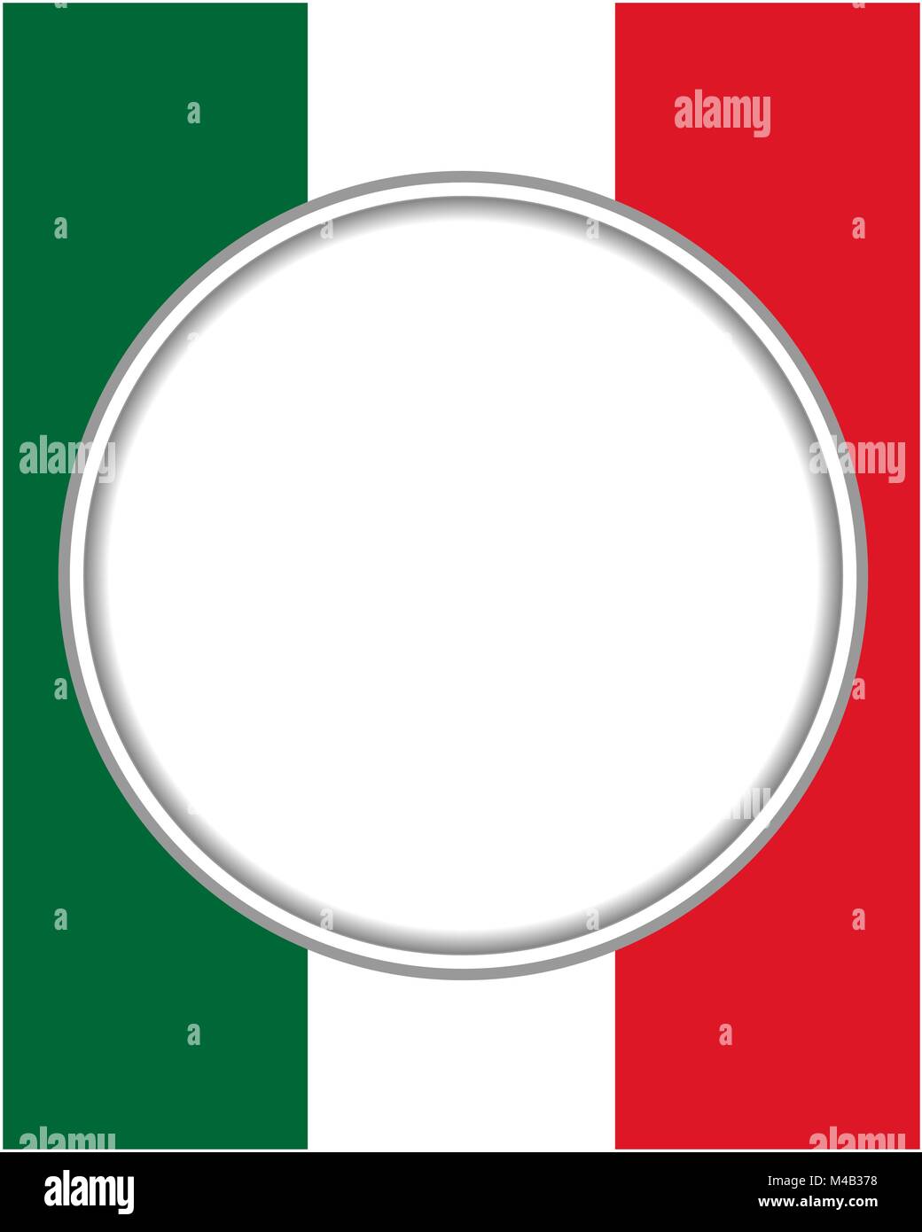 Italian abstract flag round frame with empty space for text Stock ... Italian abstract flag round frame with empty space for text Stock ...