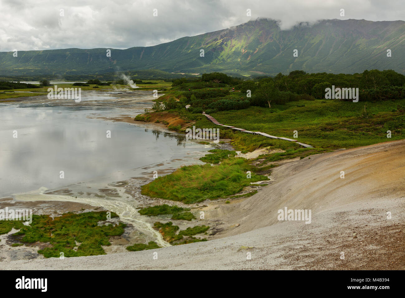 Hydrothermal field in the Uzon Caldera. Kronotsky Nature Reserve Stock ...