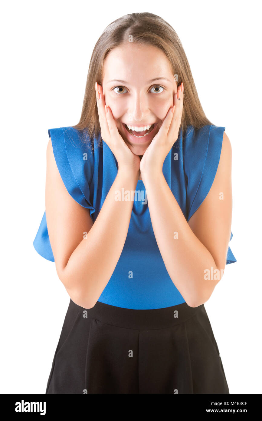 Female Looking Surprised Stock Photo - Alamy
