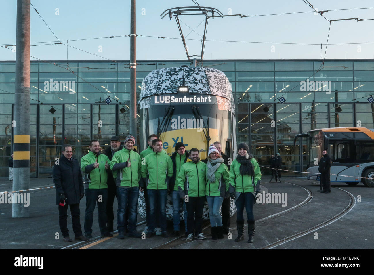 First new Solaris-XL-Tram for Leipzig Stock Photo - Alamy