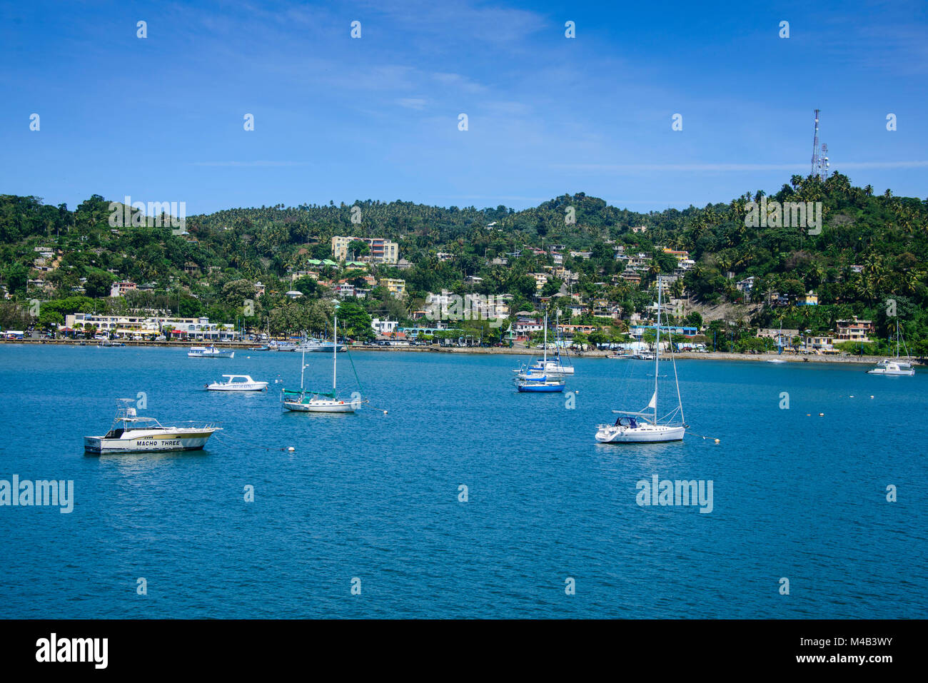 Bay of Santa Barbara de Samana,Samana peninsula,Dominican Republic ...