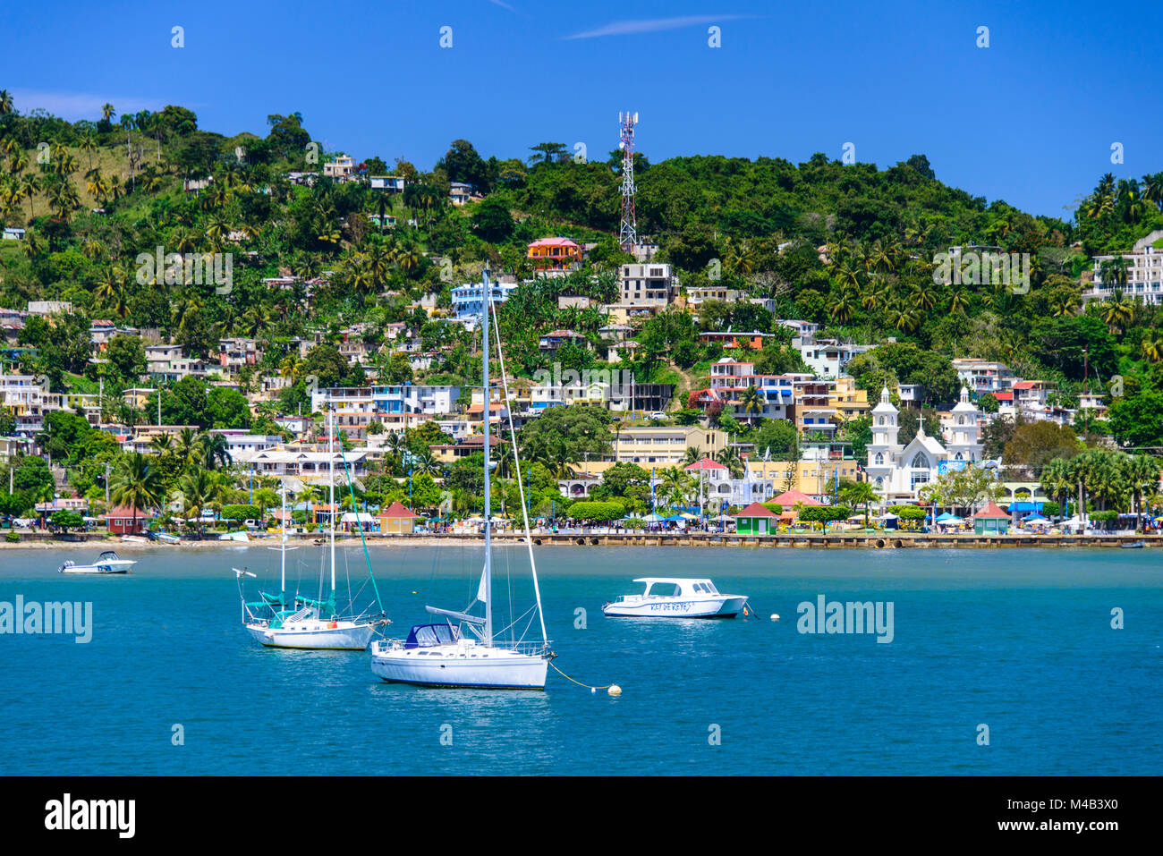 Bay of Santa Barbara de Samana,Samana peninsula,Dominican Republic ...