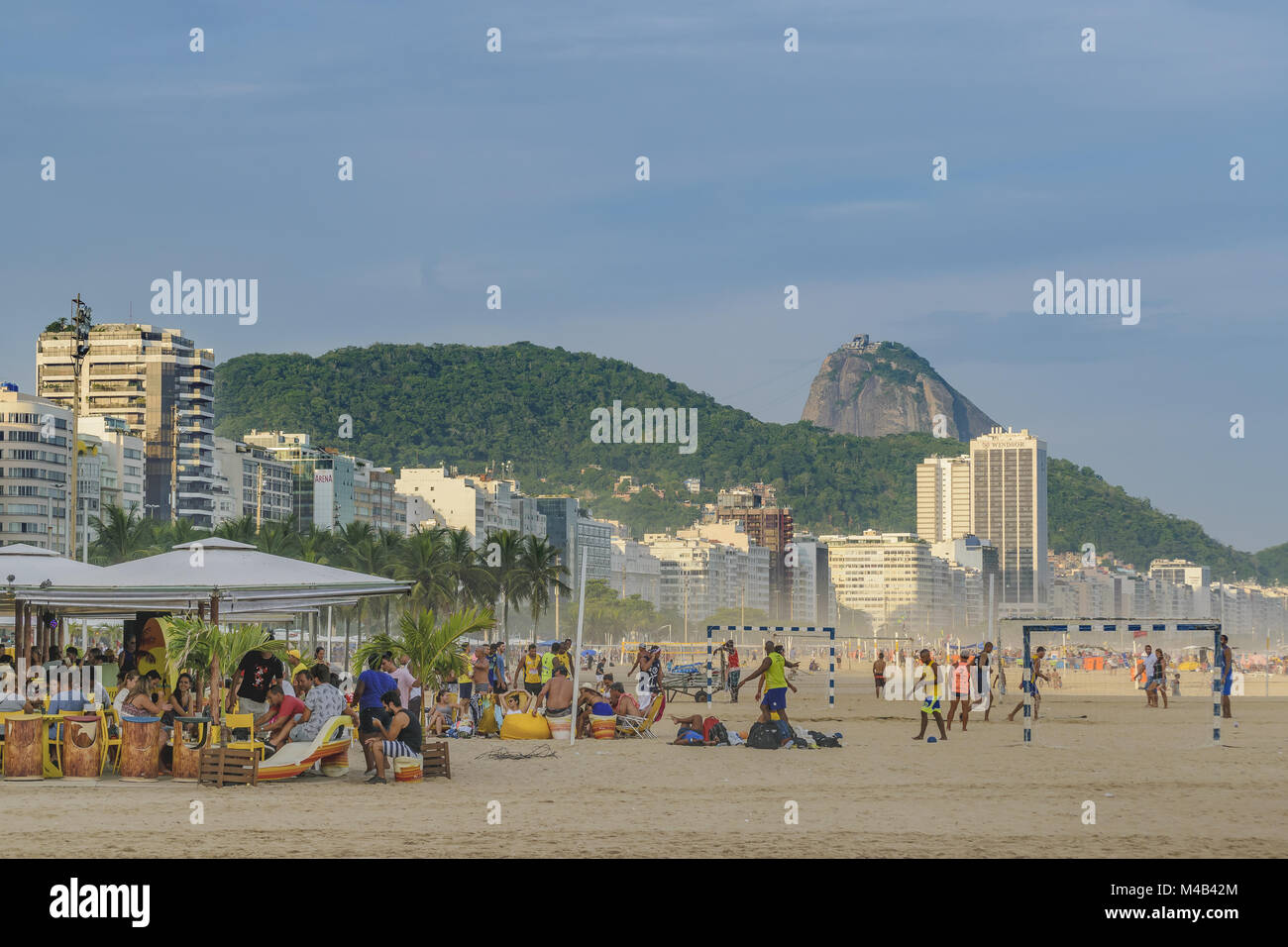 People at Copacabana Beach Rio de Janeiro Brazil Stock Photo - Alamy