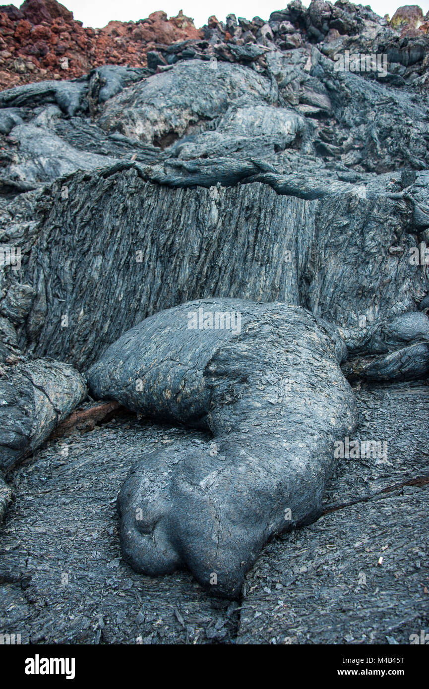 Cold lava after an eruption of Tolbachik volcano,Kamchatka,Russia Stock ...