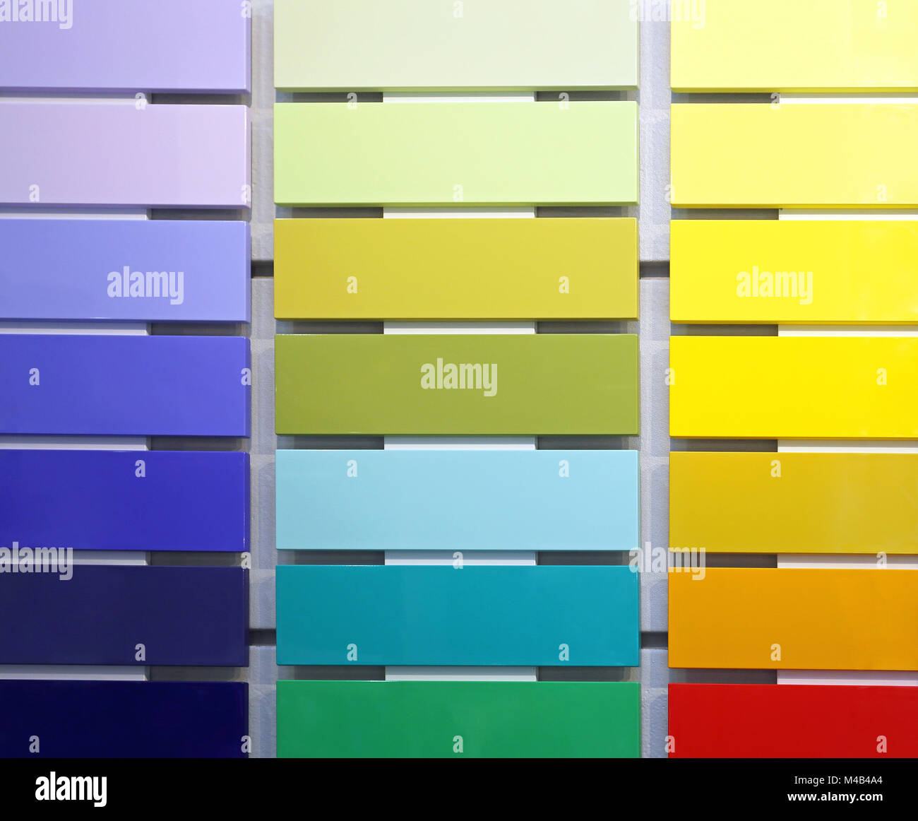 Color Swatch Wood Paint Material Sampler Stock Photo - Alamy