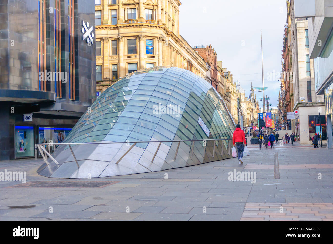 St enoch underground entrance hi-res stock photography and images - Alamy