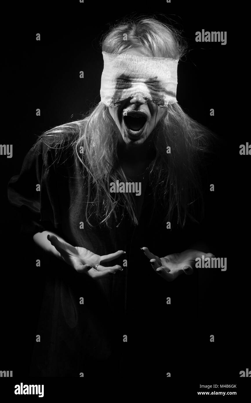 Screaming violence Black and White Stock Photos & Images - Alamy