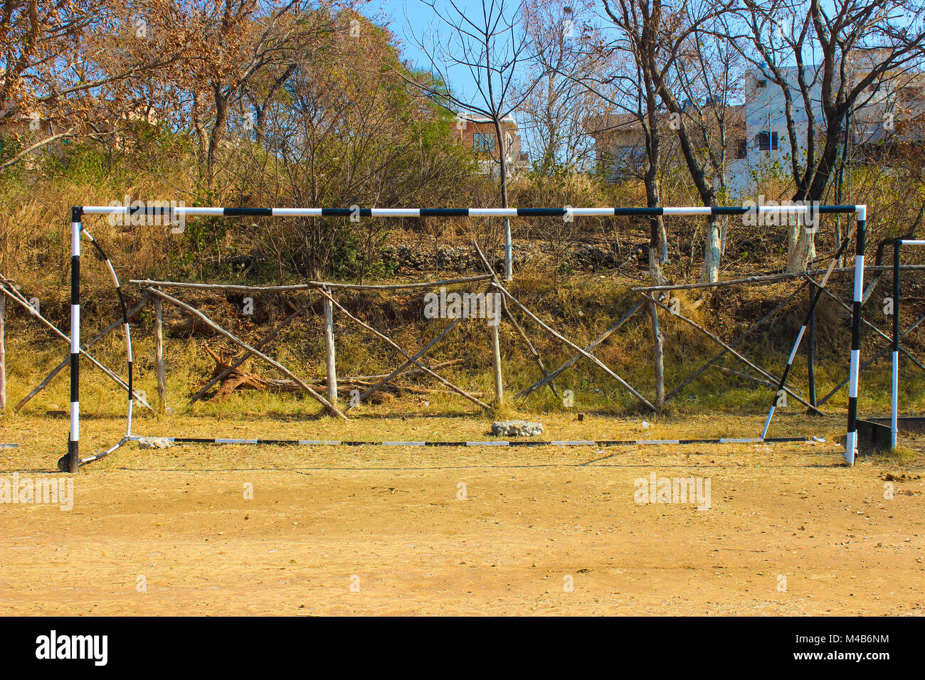 Football goal post Stock Photo - Alamy
