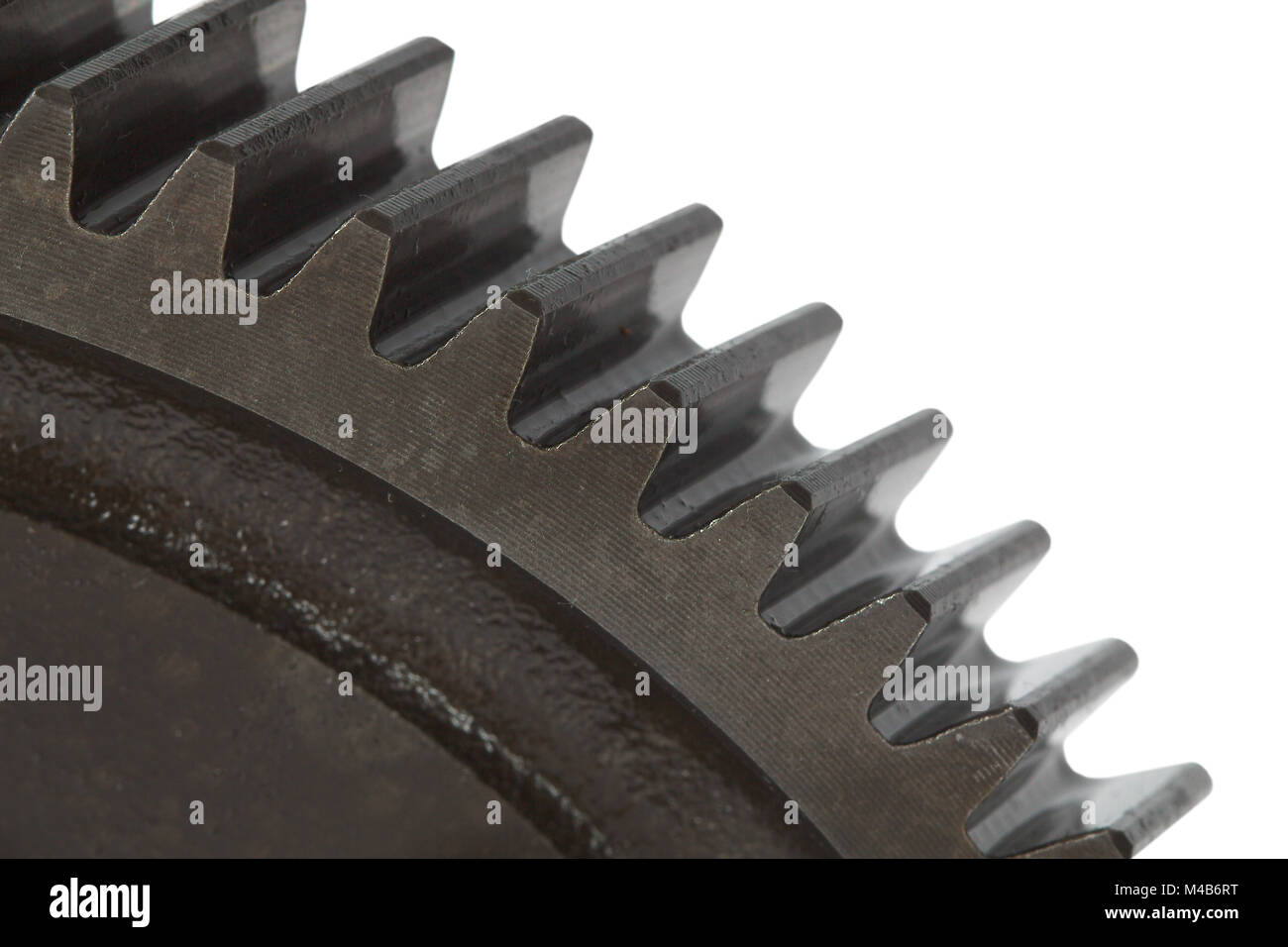 Teeth of gear cogwheel, isolated on white background Stock Photo - Alamy